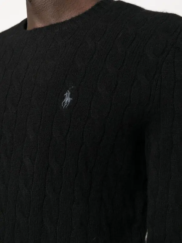 Polo Ralph Lauren Cable-knit Sweater - Black