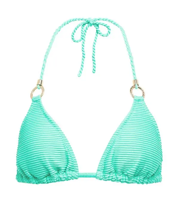 Heidi Klein Caribbean Waters Bikini Top - Turquoise