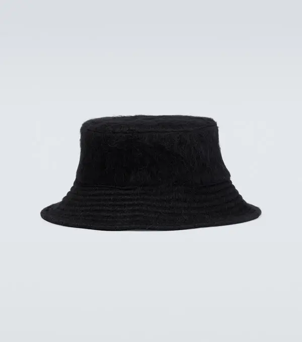 Our Legacy Wool-blend Felt Bucket Hat - Black