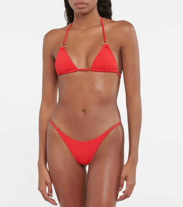 LOUISA BALLOU Mini Ring Bikini Top