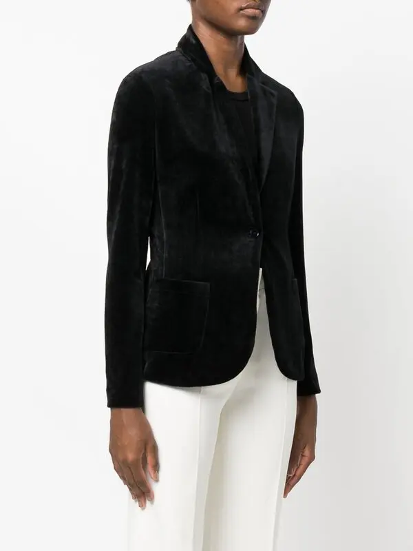 Majestic Filatures Single-breasted Velvet Blazer