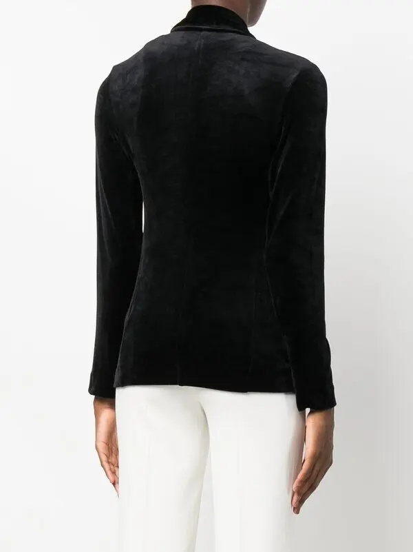 Majestic Filatures Single-breasted Velvet Blazer