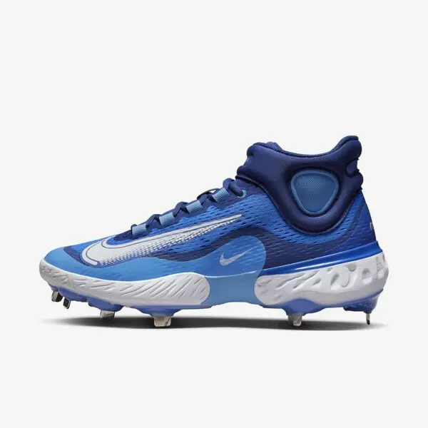Nike Alpha Huarache Elite Mid Baseball Cleats Hyper Royal,Deep