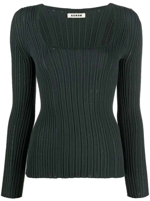 AERON Finesse Ribbed-knit Jumper