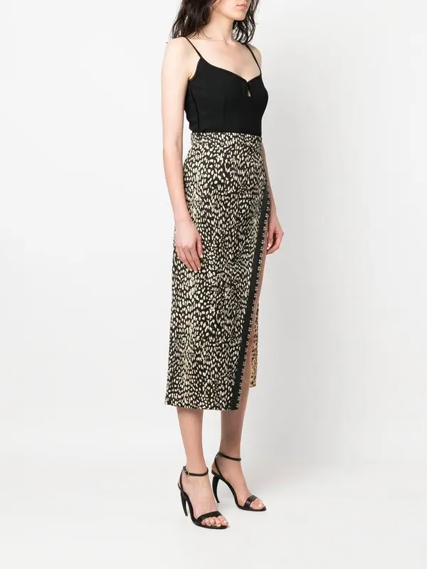 Roberto Cavalli Leopard-print Midi Skirt
