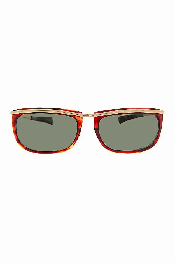 SUNGLASS MUSEUM Vintage Jenner Sunglasses - Brown Motif