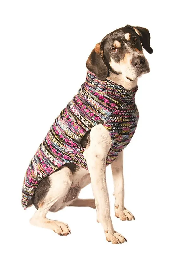 CHILLY DOG Woodstock Dog Sweater - Purple