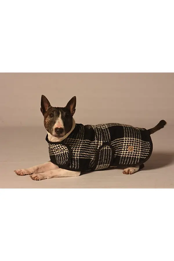 CHILLY DOG Plaid Dog Blanket Coat