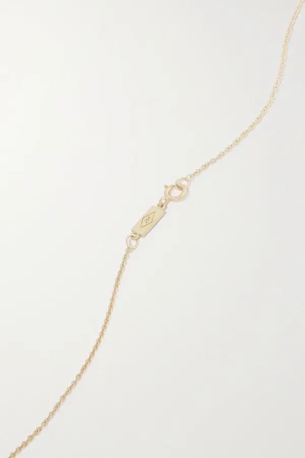 JENNIFER MEYER Mini Heart Onyx Necklace