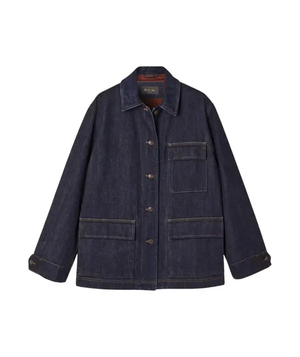 Loro Piana Cotton And Cashmere Denim Shirt - Blue