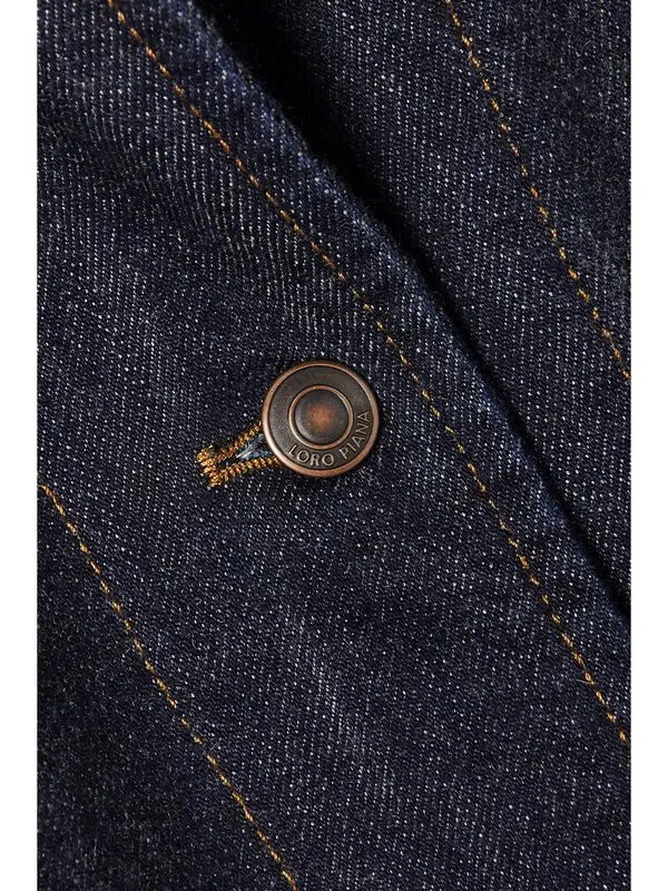 Loro Piana Cotton And Cashmere Denim Shirt