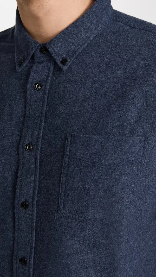 Rails Runson Button Down Shirt - Heather Blue