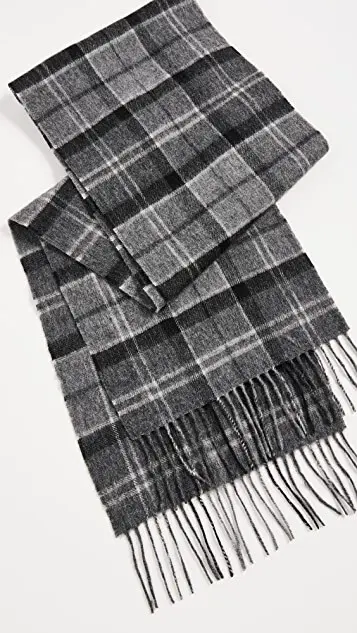 Barbour Wool Cashmere Tartan Scarf