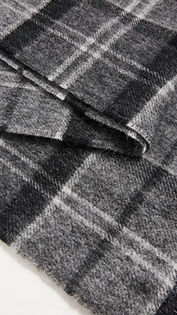 Barbour Wool Cashmere Tartan Scarf