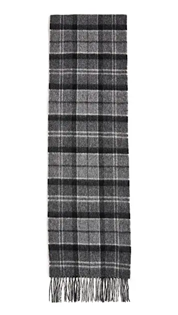 Barbour Wool Cashmere Tartan Scarf