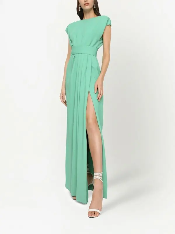 Dolce & Gabbana Pleated Cap-sleeve Gown