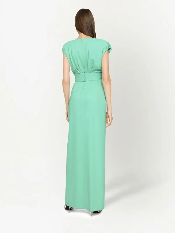 Dolce & Gabbana Pleated Cap-sleeve Gown