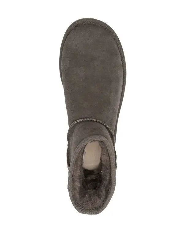 UGG Classic Mini Ii Shearling Ankle Boots - Grey