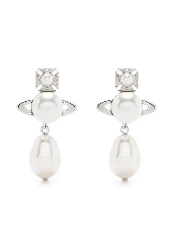 VIVIENNE WESTWOOD Orb-embellished Stud Earrings - Silver