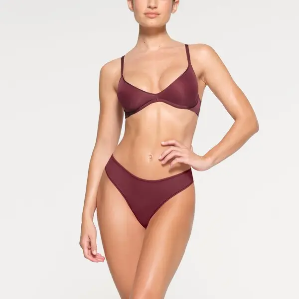 SKIMS Weightless Scoop Bra - Wine