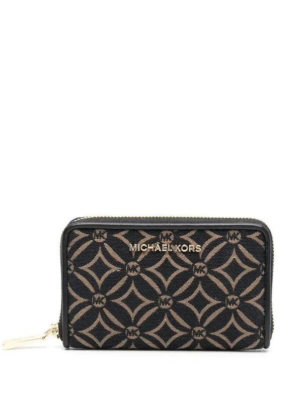 Michael Kors Monogram Zipped Wallet