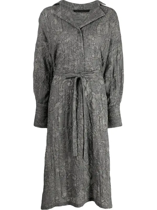 FORME D'EXPRESSION Long-sleeve Tunic Shirt Dress