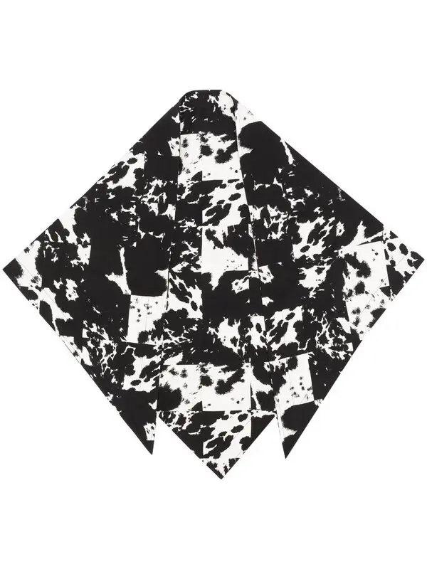 Rodebjer Abstract-print Scarf - Black