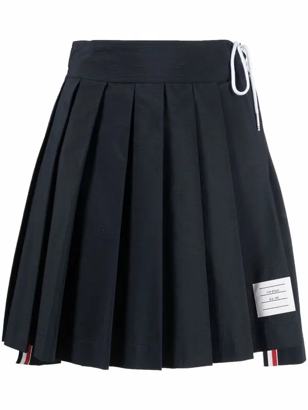 Thom Browne Pleated Drop-hem Mini Skirt