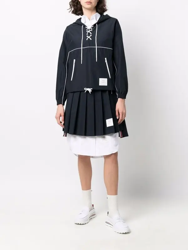 Thom Browne Pleated Drop-hem Mini Skirt