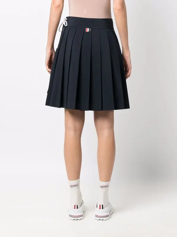 Thom Browne Pleated Drop-hem Mini Skirt