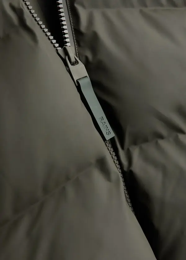 Rains Quilted Waterproof Jacket - Dark Green