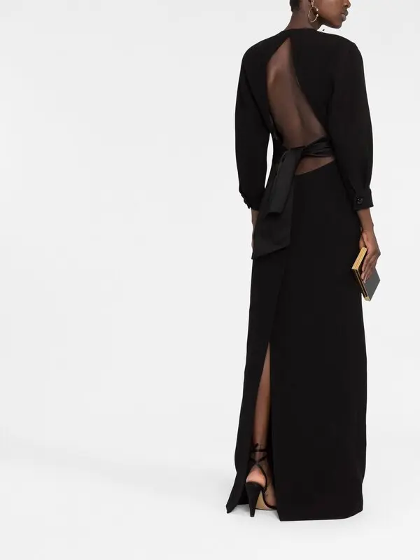 Saint Laurent Open-back Maxi Dress