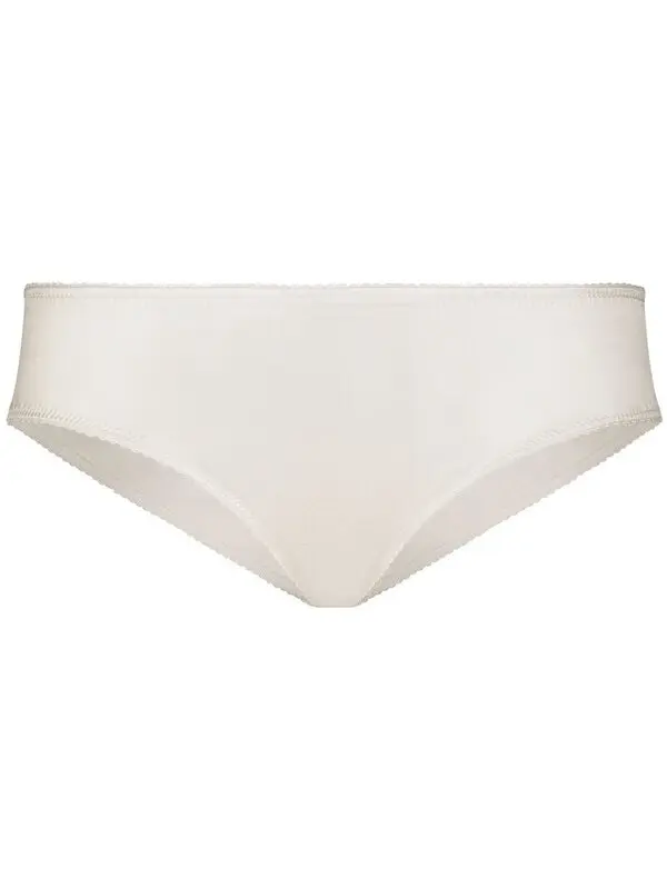 Dolce & Gabbana Mid-rise Satin Briefs - White
