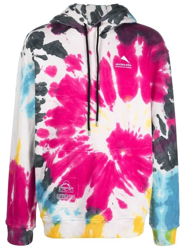 MAUNA KEA Tie-dye Print Hoodie - Pink