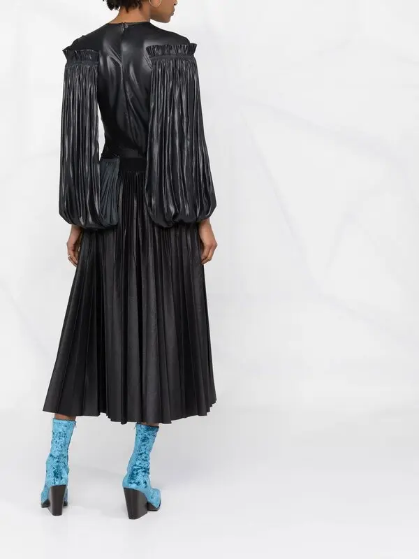 Stella McCartney Pleated Cut-out Sleeves Blouse