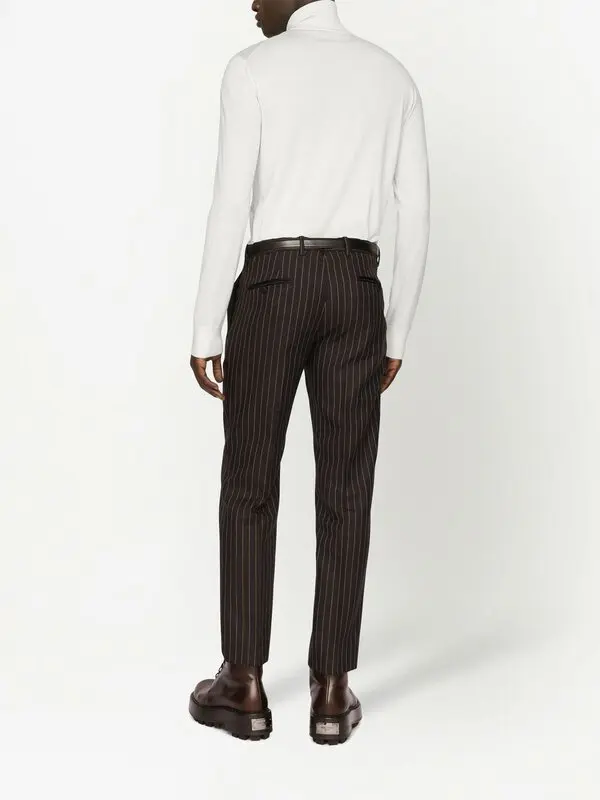 Dolce & Gabbana Roll-neck Cashmere-silk Sweater - White