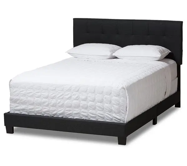 BAXTON STUDIO Brookfield Modern And Contemporary Fabric Full Ize Bed - One-color