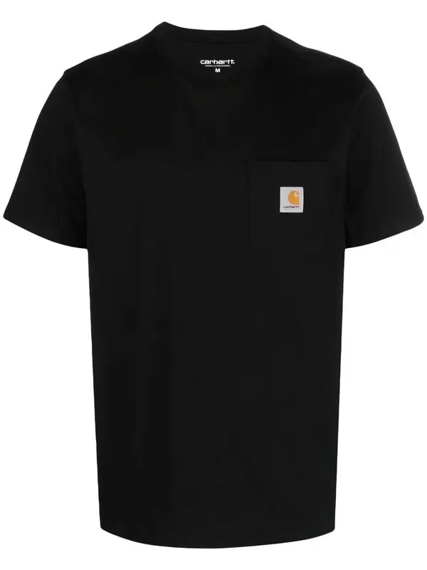 Carhartt Work In Progress Pocket Logo-patch T-shirt - Black