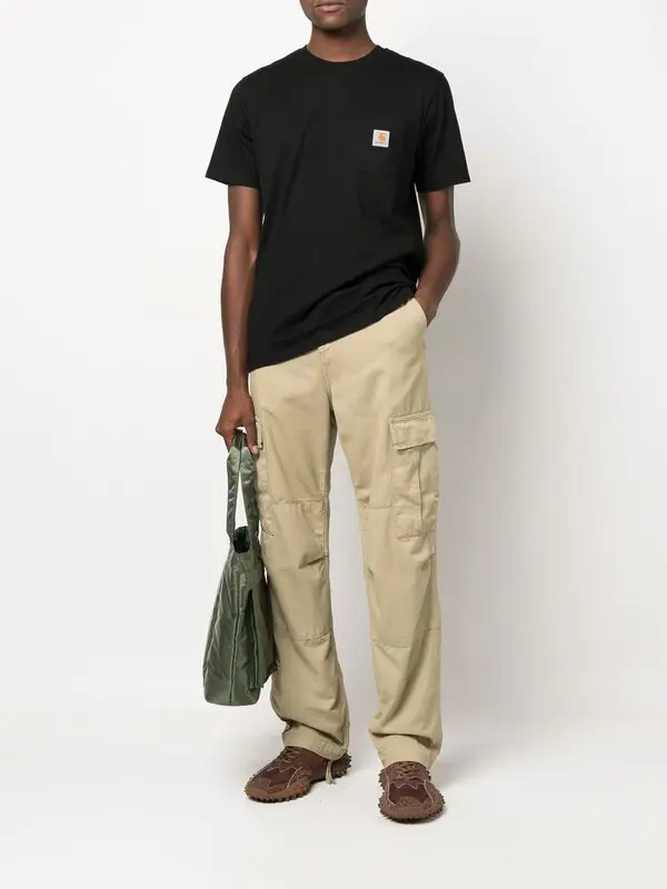 Carhartt Work In Progress Logo-patch Pocket T-shirt - Black