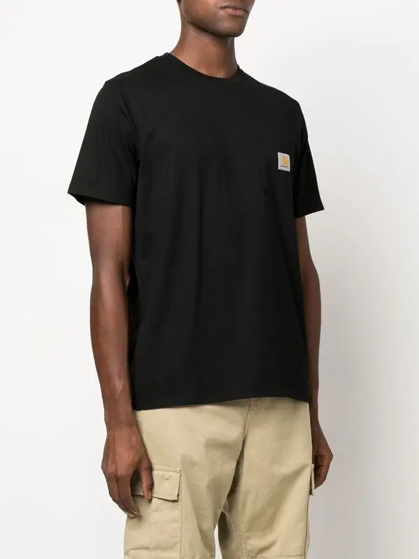Carhartt Work In Progress Logo-patch Pocket T-shirt - Black