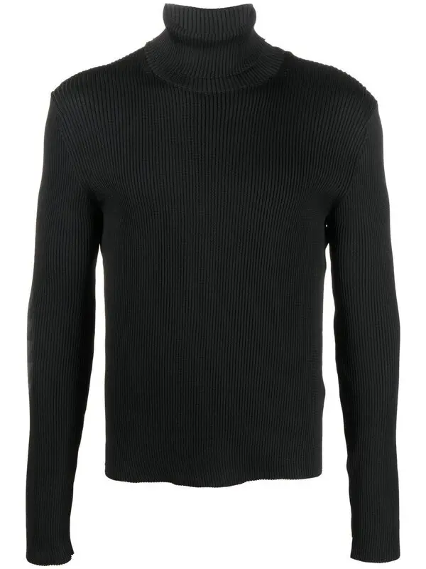 WALTER VAN BEIRENDONCK Ribbed Roll Neck Jumper