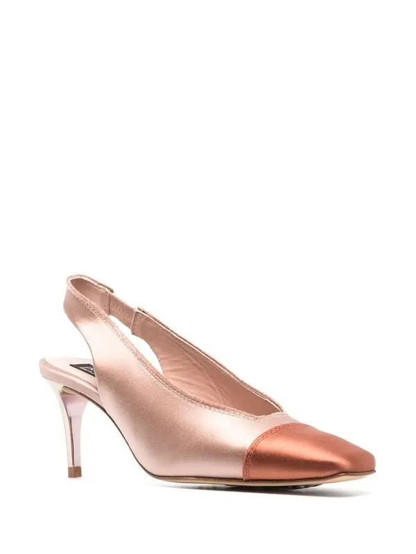 PEDRO GARCIA Metallic Slingback 75mm Pumps