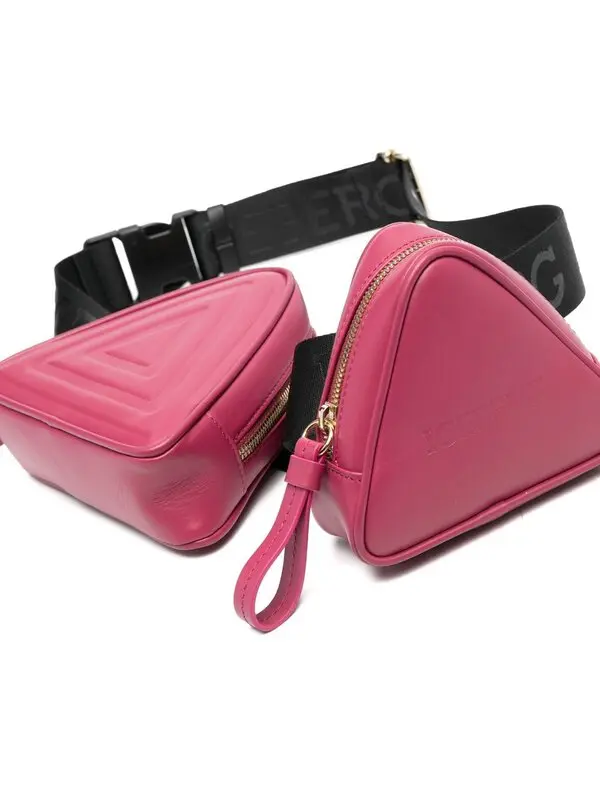 Iceberg Leather Triangle Belt Bag