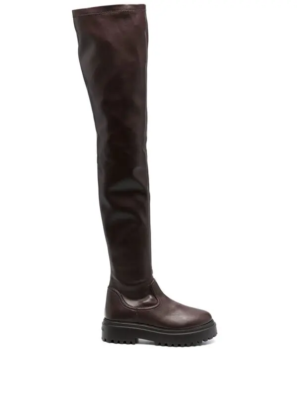 LE SILLA Ranger Thigh-high Boots - Brown