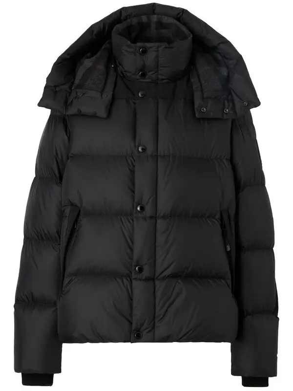Burberry Detachable-Sleeve Puffer Jacket Black 30% Off