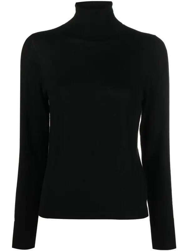 ALLUDE High-neck Virgin Wool Jumper - Blue