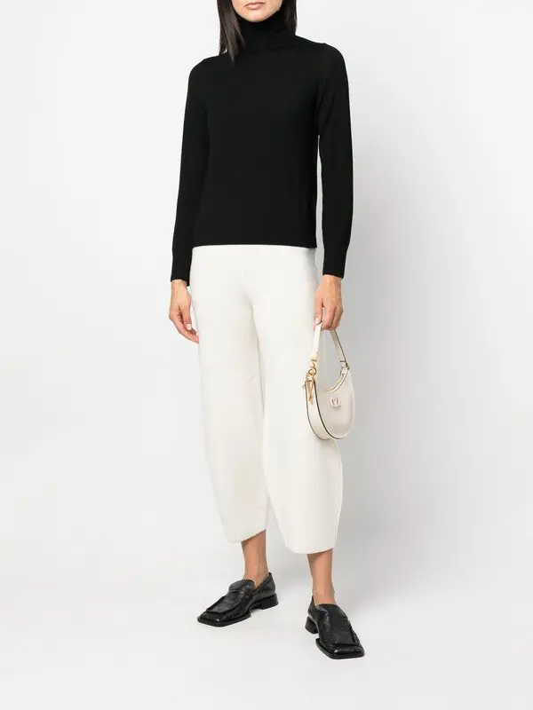 ALLUDE High-neck Virgin Wool Jumper - Blue