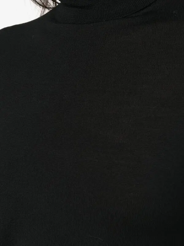 ALLUDE High-neck Virgin Wool Jumper - Blue