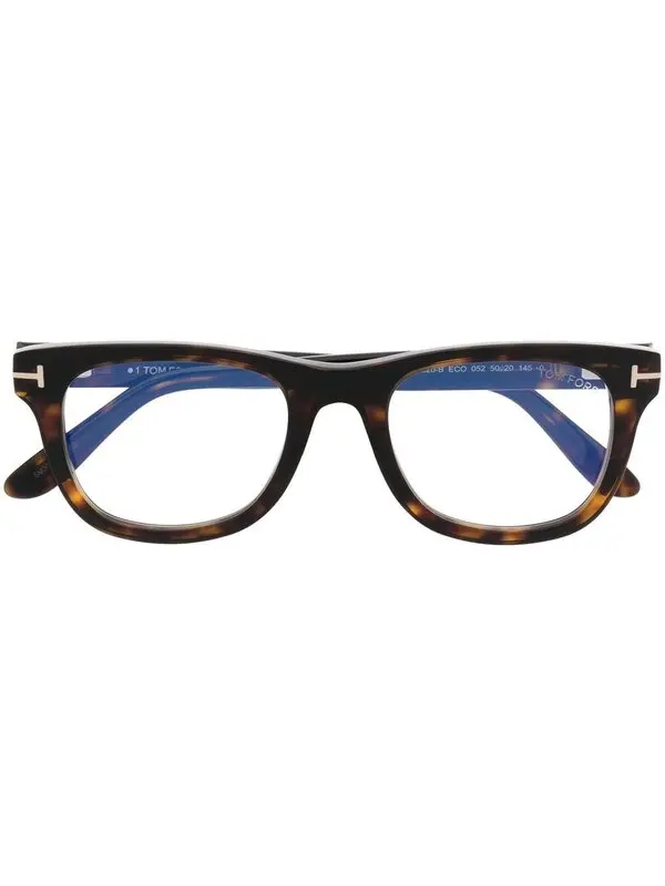 TOM FORD Round Frame Eyeglasses - Brown
