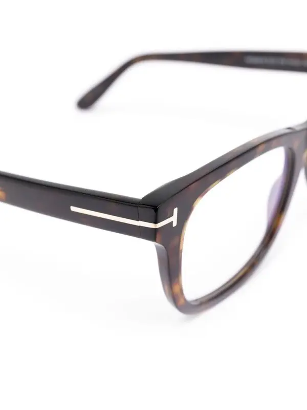 TOM FORD Round Frame Eyeglasses - Brown